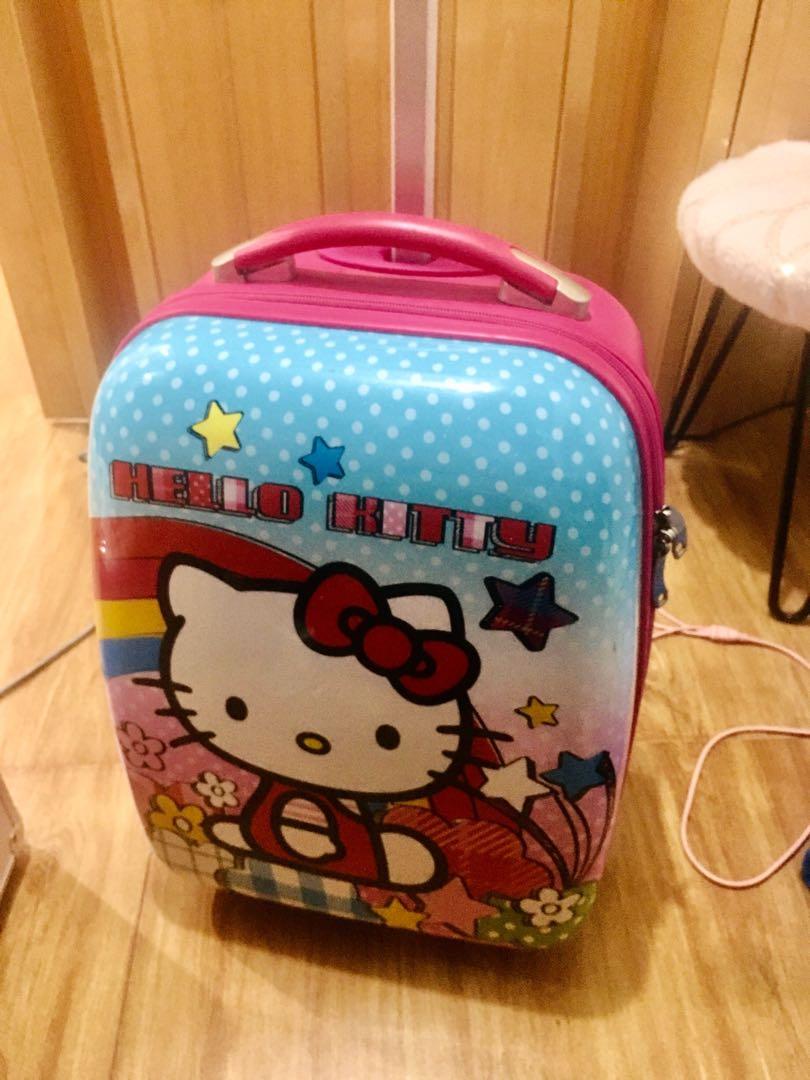 Hello Kitty Trolley Luggage, Hobbies & Toys, Travel, Luggage on Carousell