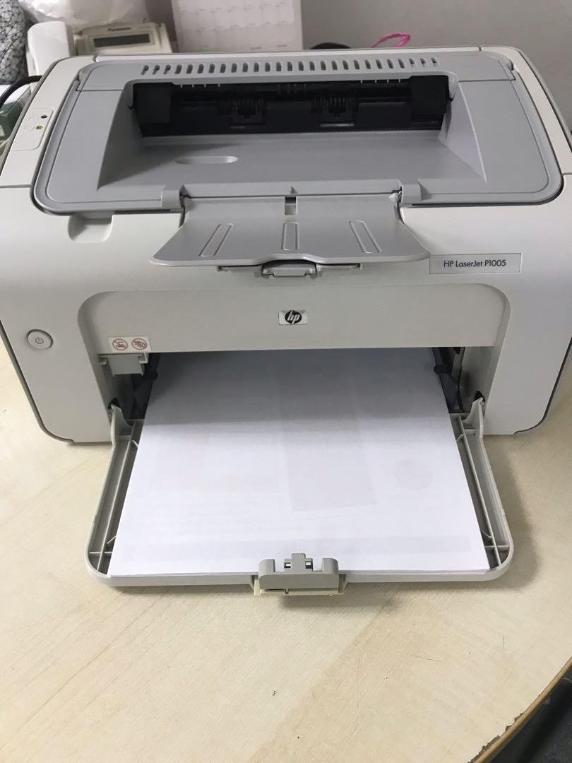 HP LaserJet P1005 Mono Printer with New Toner Cartridge, Computers ...