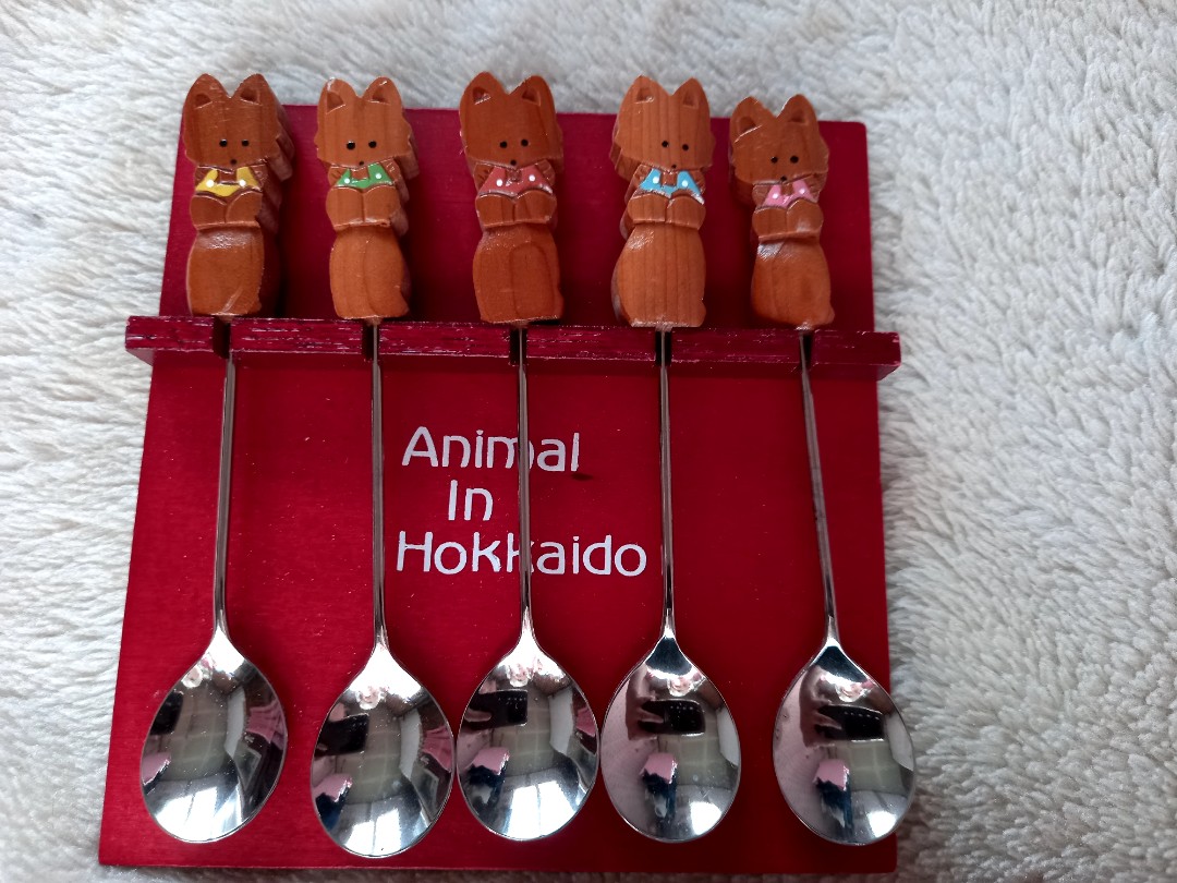 Japanese Stirrers with Wooden Handle Set of 5, Furniture & Home Living ...