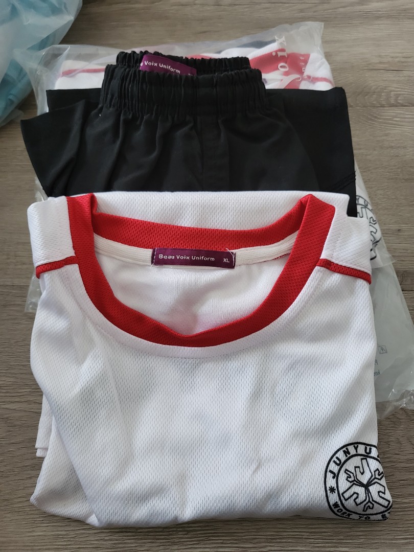 Junyuan Primary School PE Attire Red, Babies & Kids, Babies & Kids ...