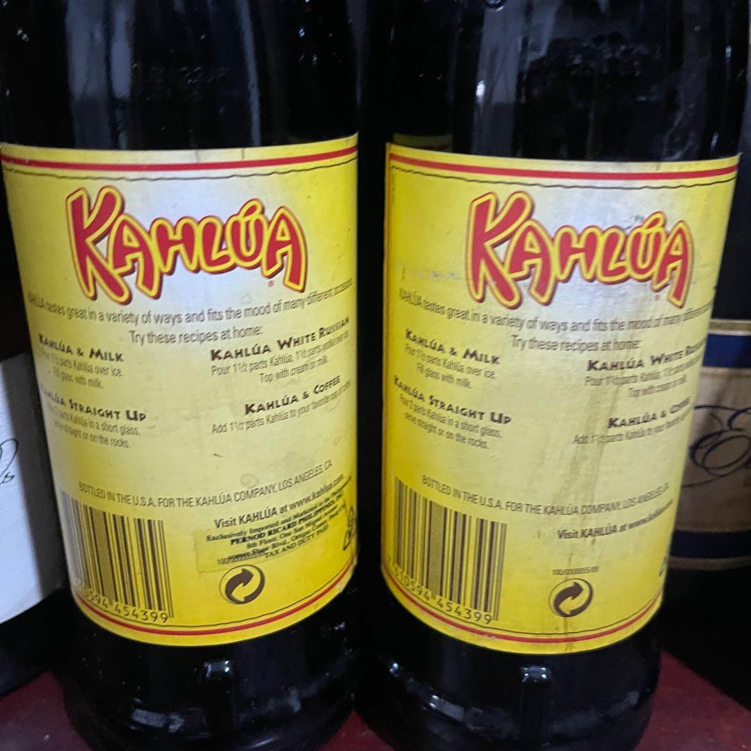 Kahlua liqueur old 2 bottles, Food & Drinks, Beverages on Carousell