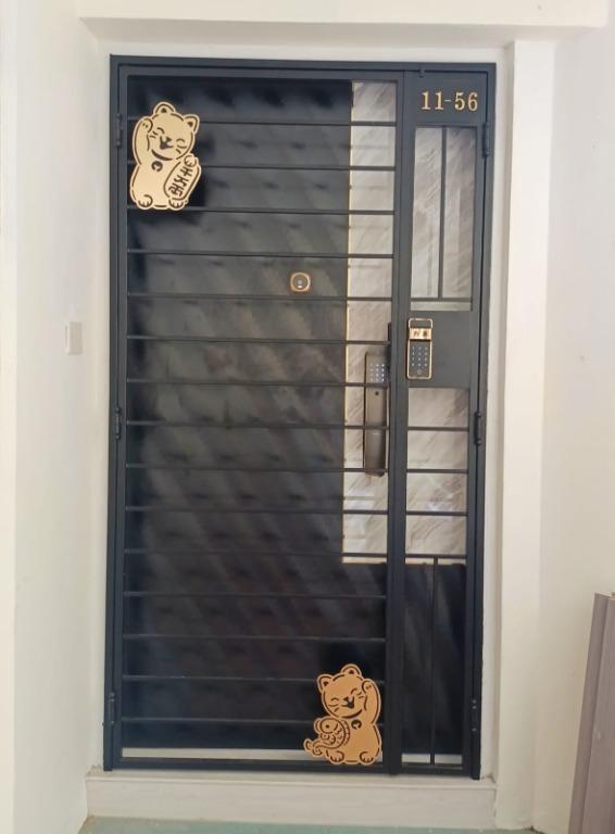 Kato 2K Gold HDB Gate, Furniture & Home Living, Security & Locks, Locks ...