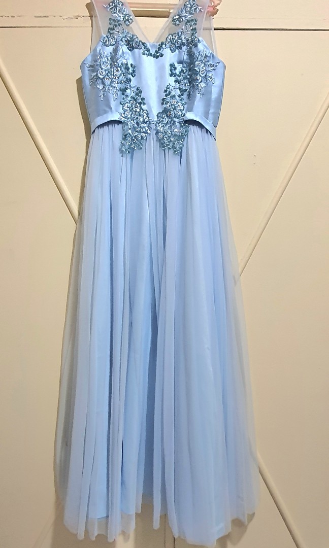 Light blue Entourage Dress, Women's Fashion, Dresses & Sets, Evening ...