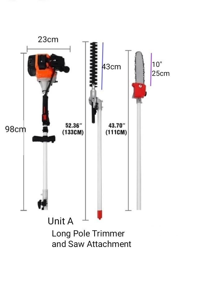 Long Reach trimmer (Petrol Engine), Furniture & Home Living, Gardening ...