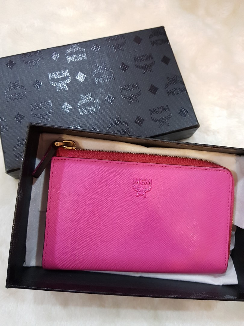 Mcm wallet pink, Women's Fashion, Bags & Wallets, Wallets & Card ...