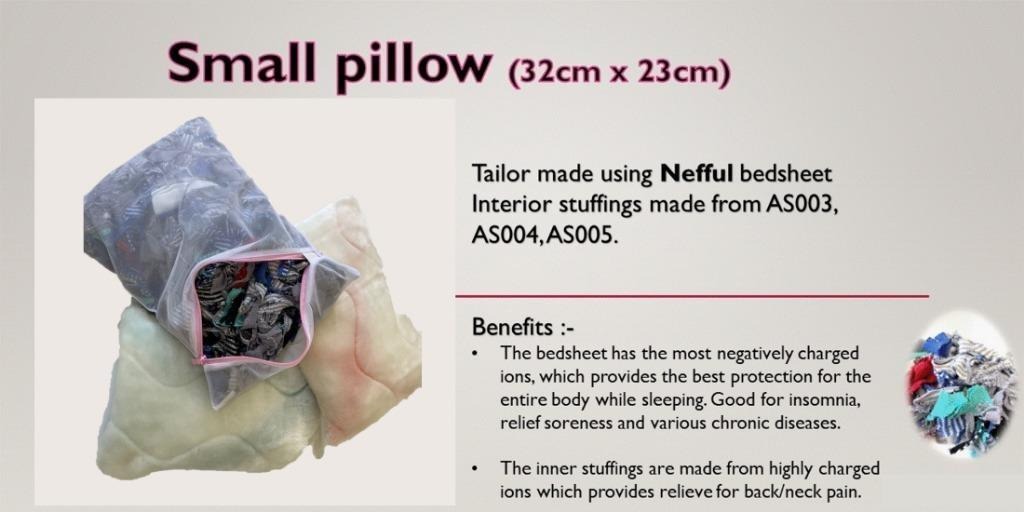 Nefful Neuron Pillow (High Negative Ion Fabric), Health & Nutrition ...