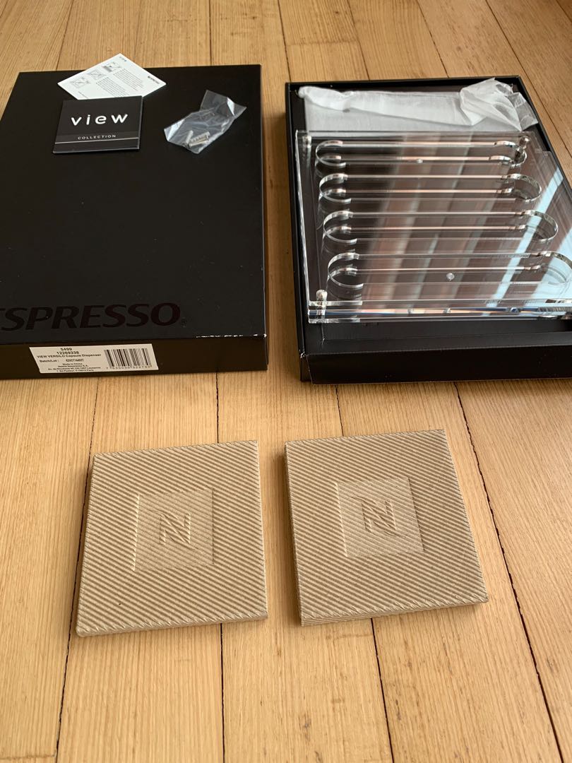 Nespresso capsule dispenser with coasters, Furniture & Home Living ...