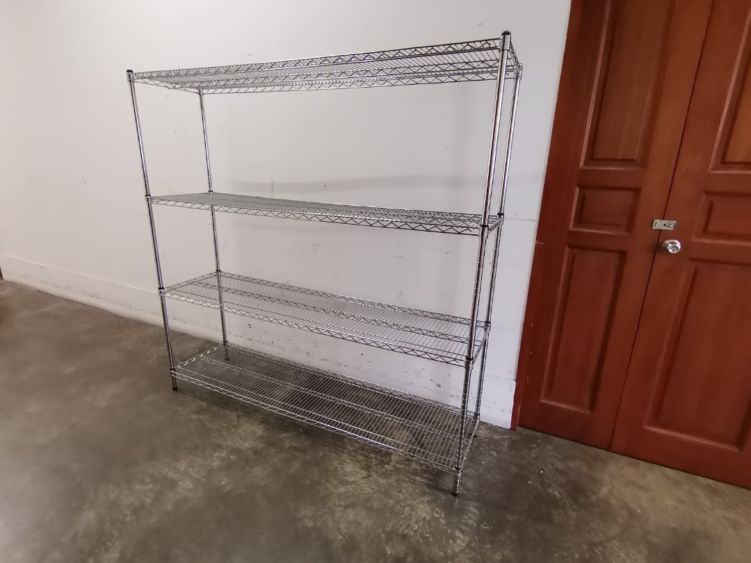 New chrome shelf / chrome racks / chrome shelvings, Furniture & Home ...