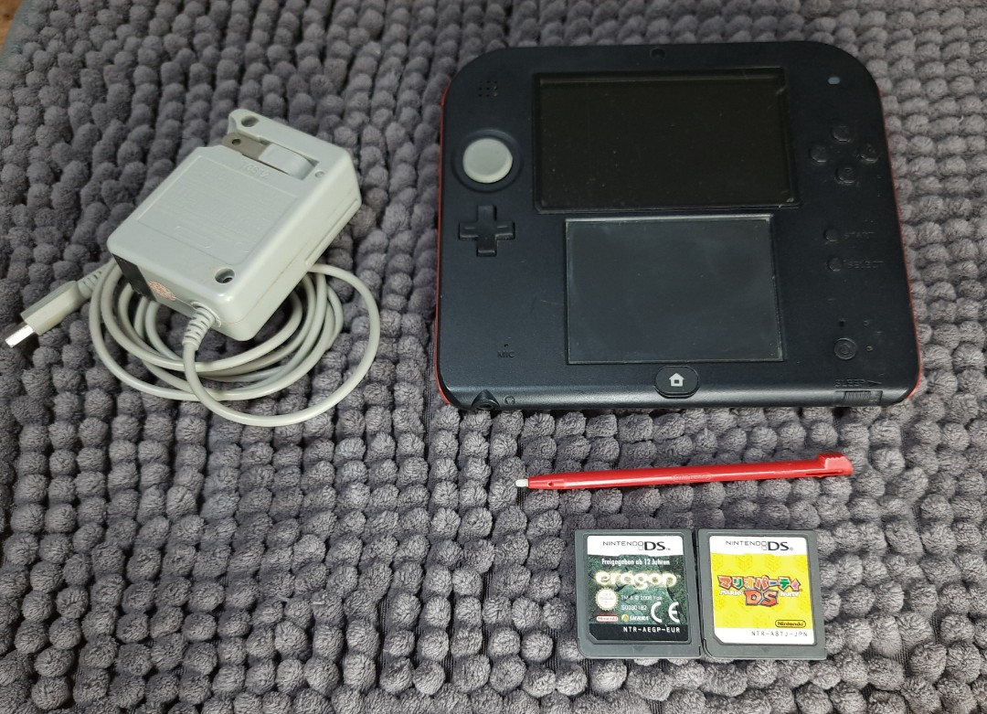 Nintendo Old Regular 2DS (CFW) (Red/black), Video Gaming, Video Game ...