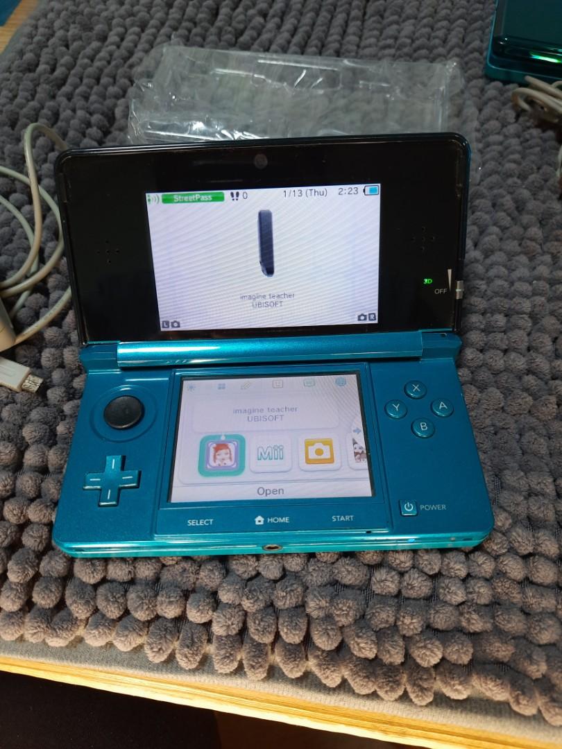 Nintendo Old Regular 3DS (US VER & NON CFW) (CYAN BLUE), Video Gaming ...