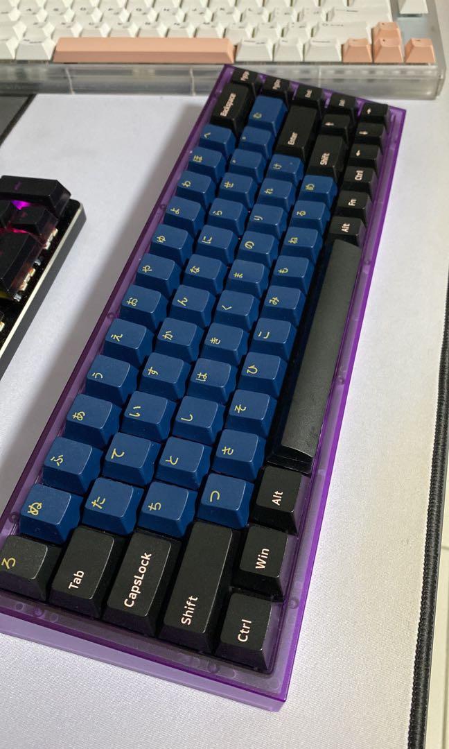NK65 Purple polycarbonate custom keyboard, Computers & Tech, Parts ...