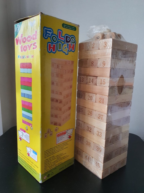 Number Jenga, Hobbies & Toys, Toys & Games on Carousell