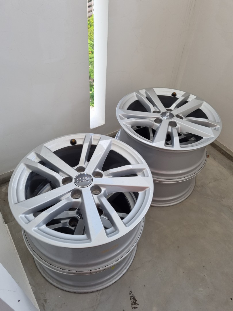 Original Audi Q3 17inch Rims, Car Accessories, Tyres & Rims on Carousell
