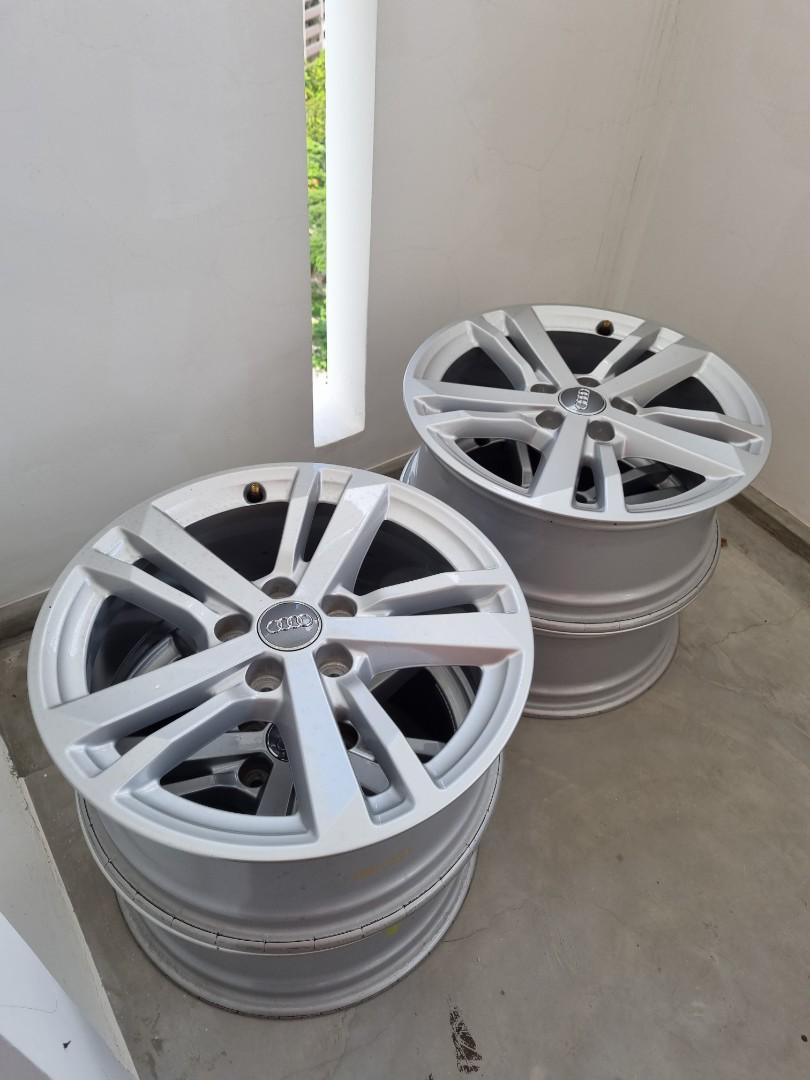Original Audi Q3 17inch Rims, Car Accessories, Tyres & Rims on Carousell