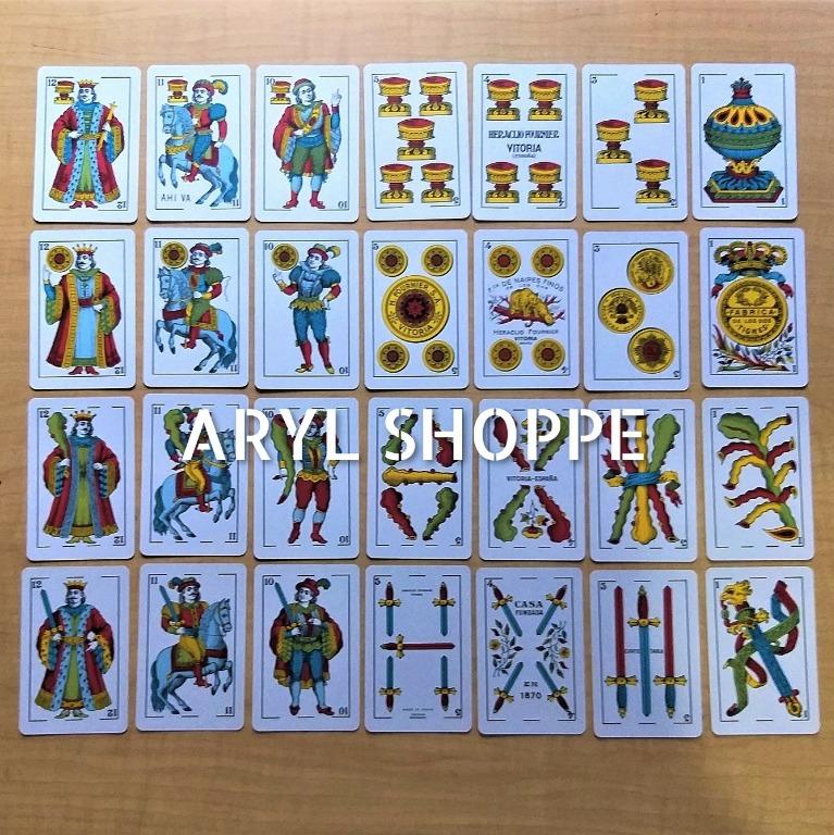 Original Heraclio Fournier Vitoria Cuajo Filipino Spanish Playing Cards ...