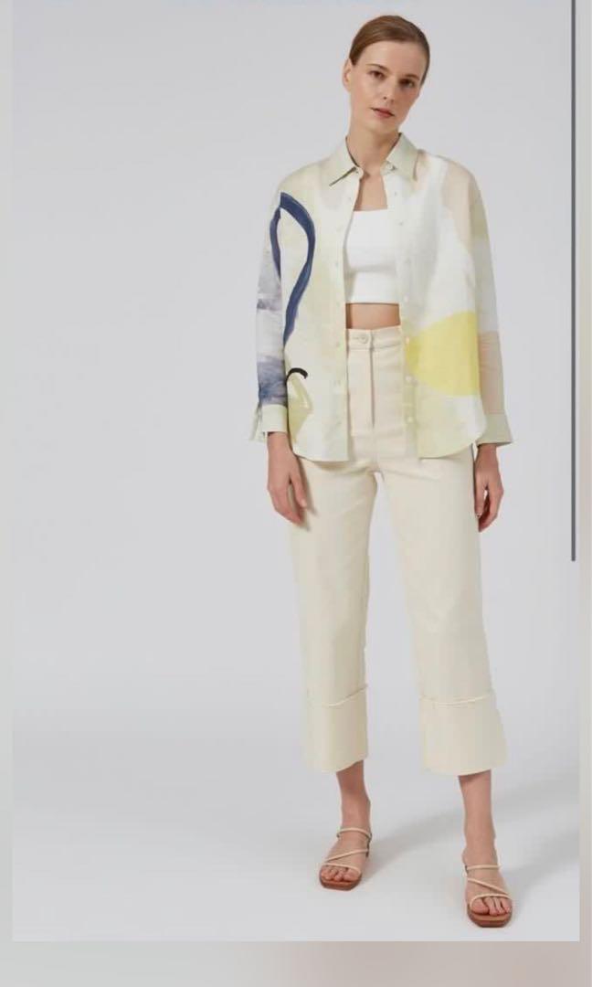 OSN Coast Linen Shirt, Women's Fashion, Tops, Blouses on Carousell