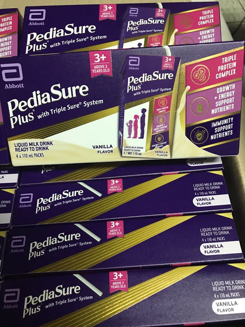 Pediasure Plus Ready to Drink Milk Vanilla Flavor 4x110mL, Babies ...