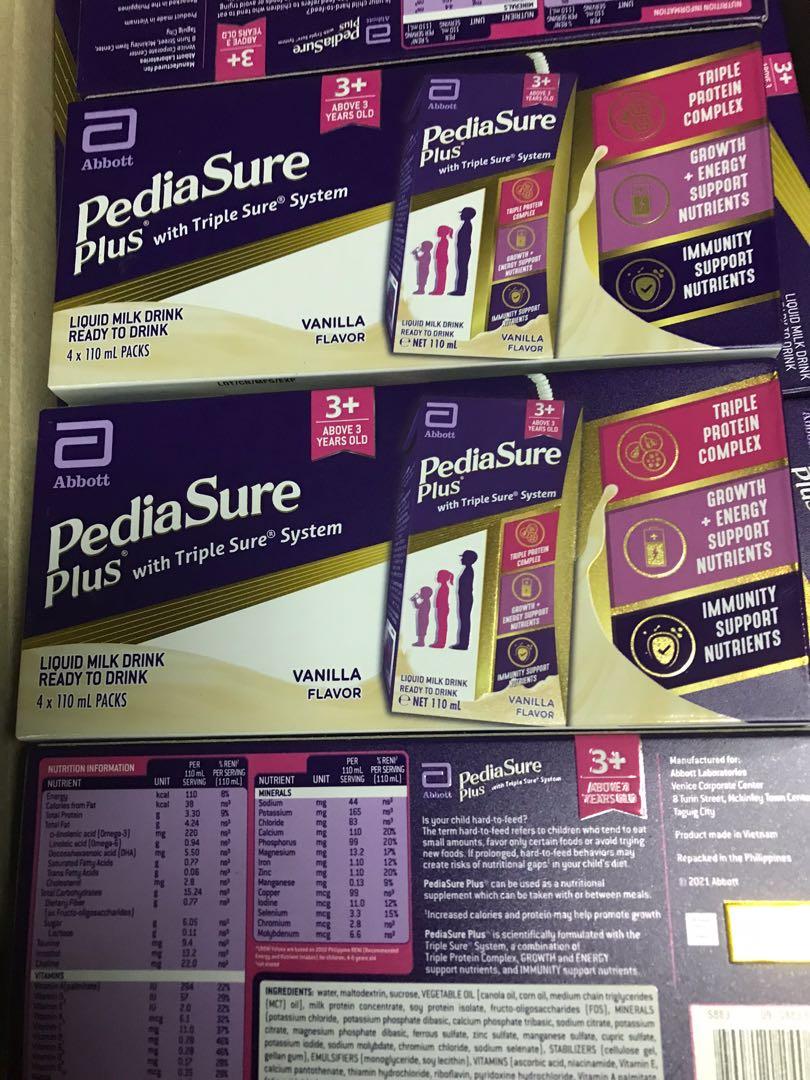 Pediasure Plus Ready to Drink Milk Vanilla Flavor 4x110mL, Babies ...