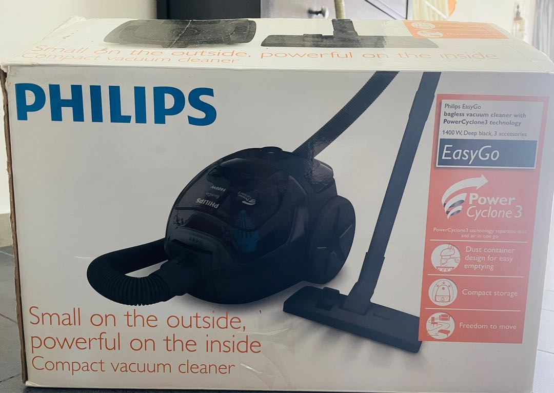 Philips Vacuum Cleaner - EasyGo 1400w, TV & Home Appliances, Vacuum ...