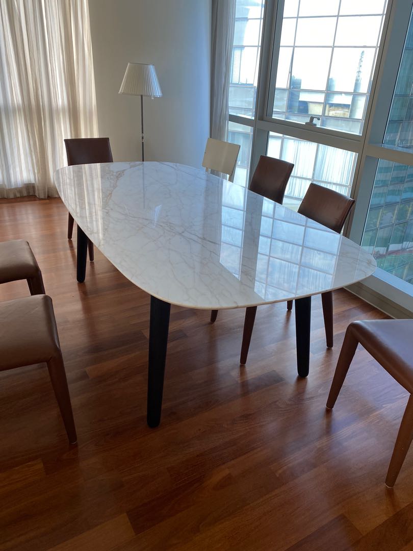 Poliform dining table, Furniture & Home Living, Furniture, Tables ...