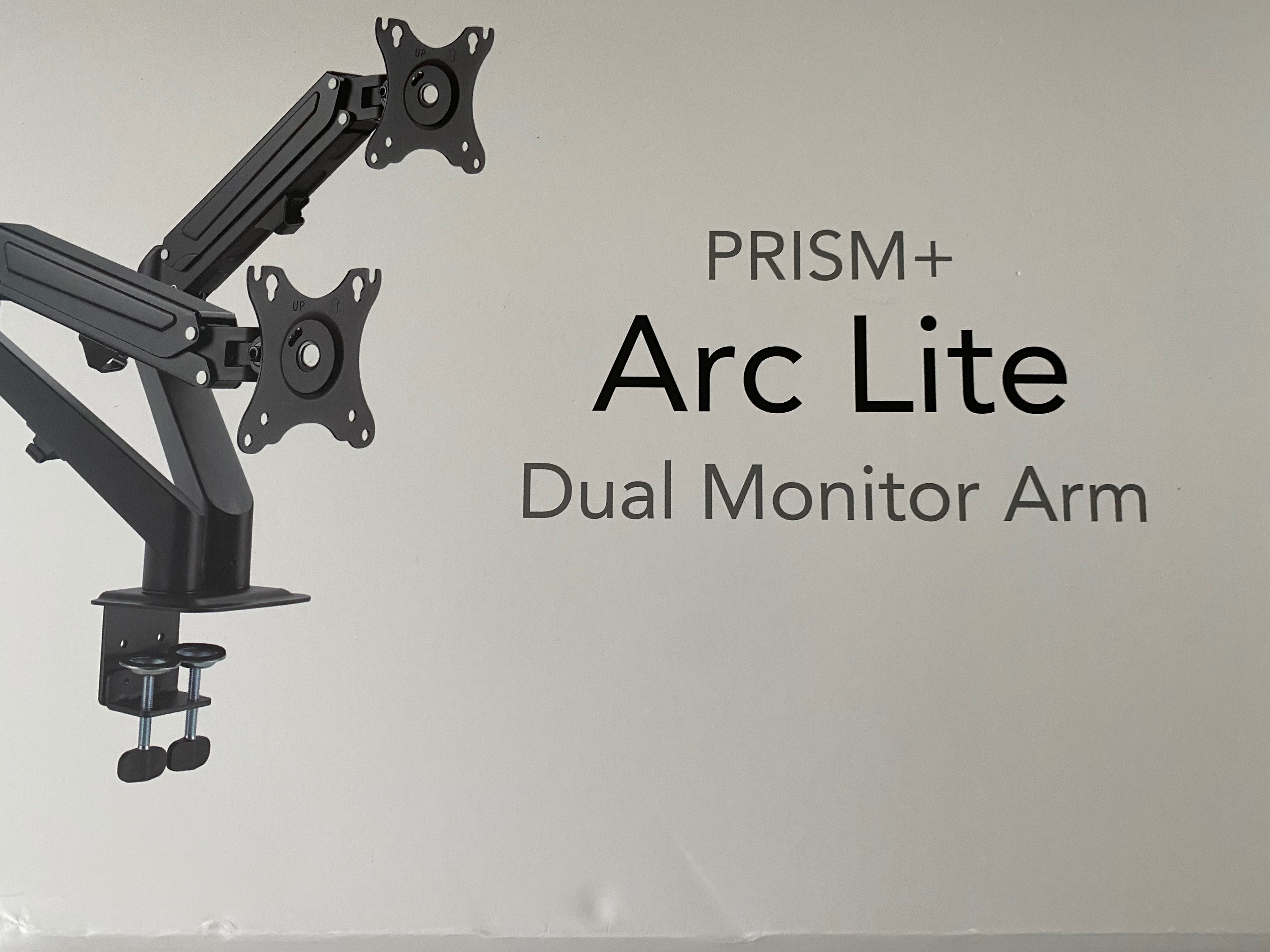 prismplus prism+ arc lite dual monitor arm, Computers & Tech, Parts ...