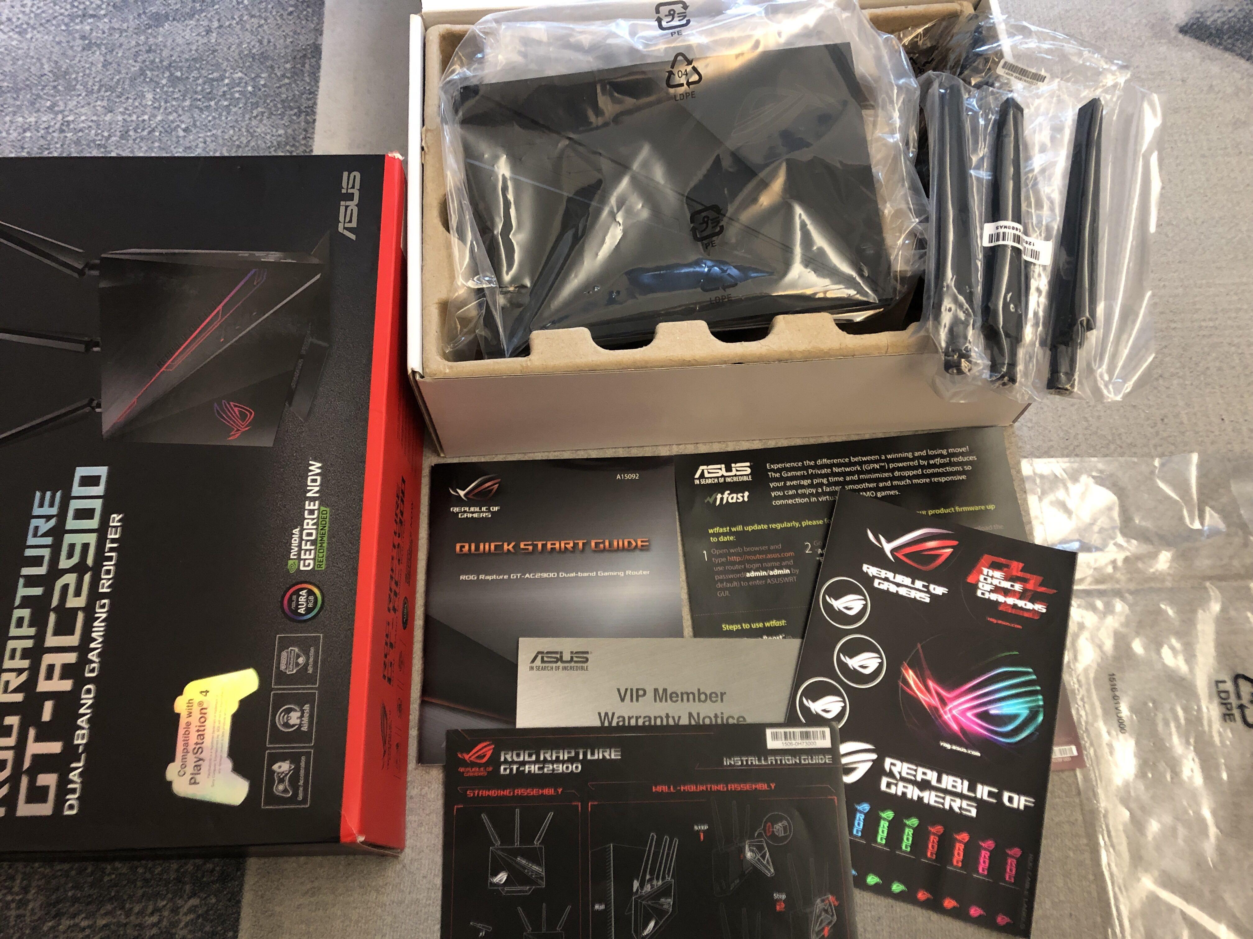 ROG Rapture GT-AC2900 WiFi Gaming Router, certified by NVIDIA for the ...