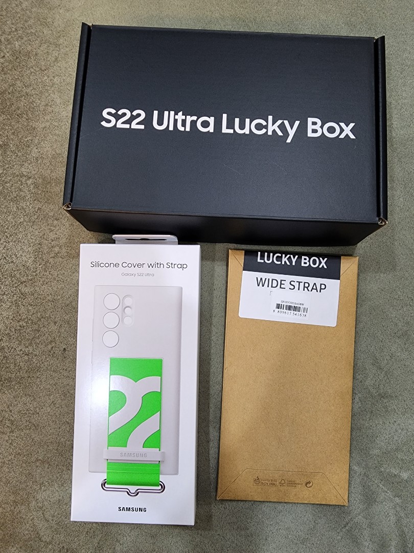 Samsung S22 Ultra Lucky Box (c/w S22 Ultra Silicone Cover with Strap ...
