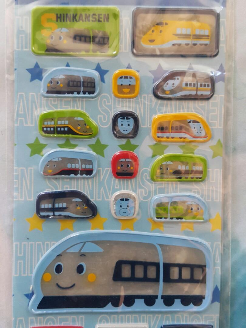 Sanrio Shinkansen Train Sticker set and Eraser, Hobbies & Toys ...
