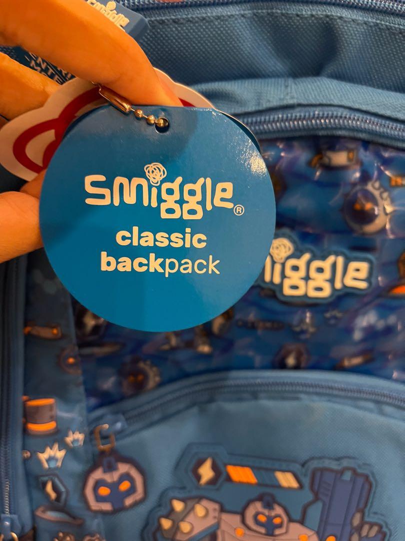 Smiggle Boy Robot Classic Backpack, Babies & Kids, Babies & Kids ...