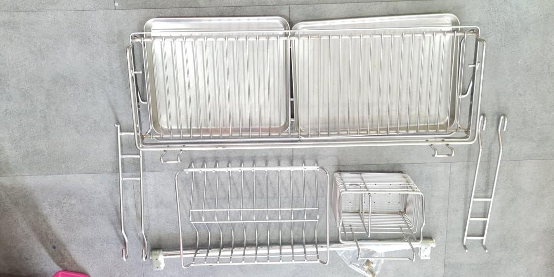 Song Cho Welmi Stainless Steel wall dish rack, Furniture & Home Living ...