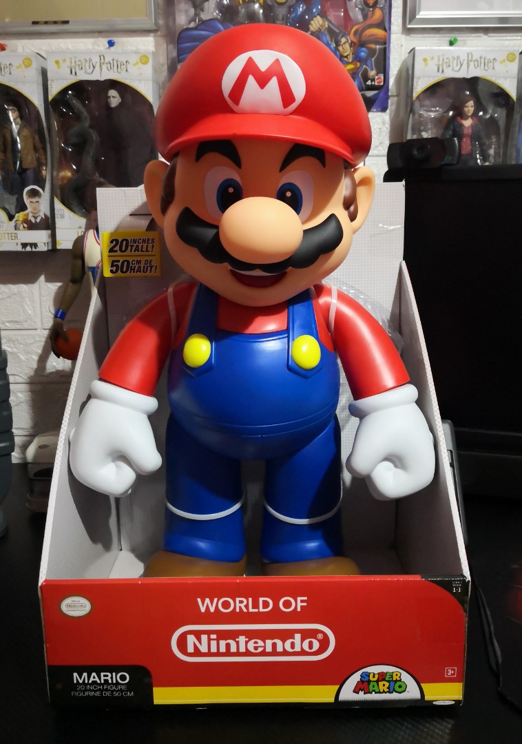 SUPER MARIO action figure Giant size by jakks Nintendo license, Hobbies ...