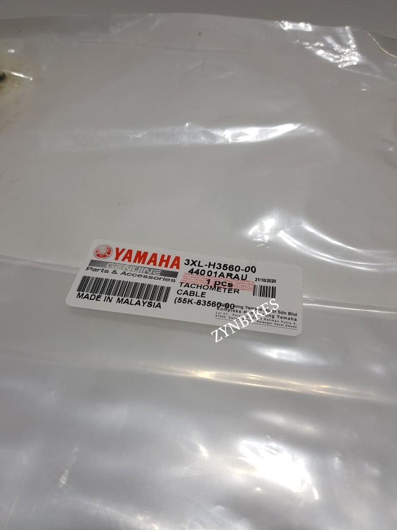 TACHOMETER RPM CABLE YAMAHA RXZ 5PV CATALYZER, Motorcycles, Motorcycle ...