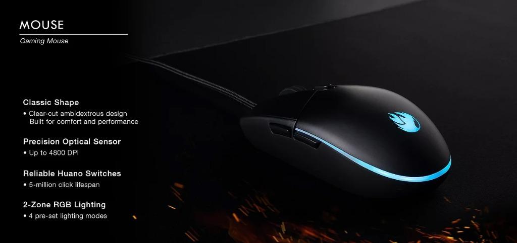 Tecware Ignite Gaming Bundle (Gaming Keyboard + Mouse + Mousemat ...