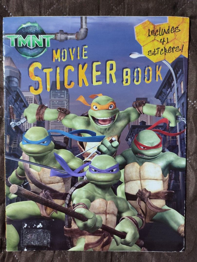 TMNT MOVIE STICKER Children's Book, Hobbies & Toys, Books & Magazines ...