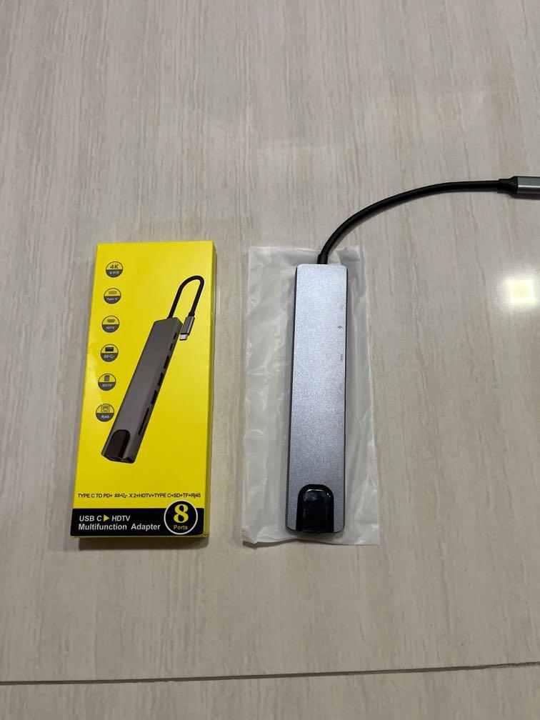 USB C 8 Ports Multifunction Adapter, Computers & Tech, Parts ...