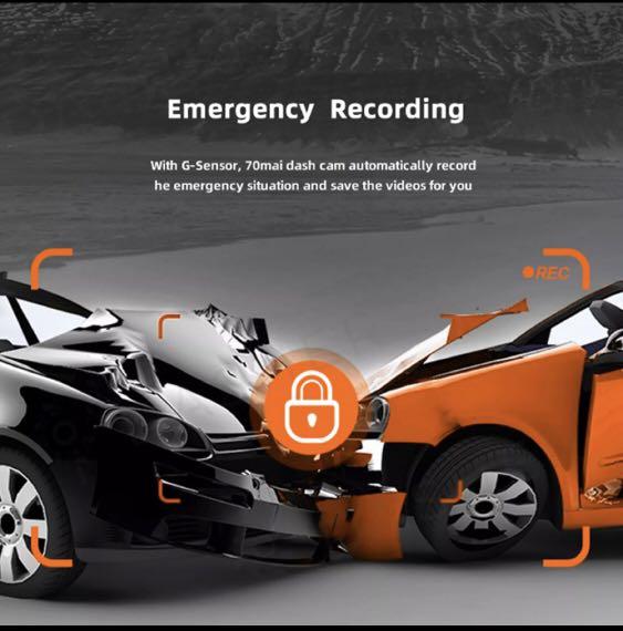 70mai Rearview Dash Cam Wide | Mirror D07 + Reverse Cam RC05, Auto Accessories on Carousell