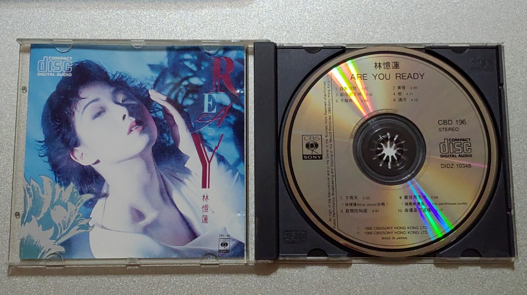 Sandy 林憶蓮 Are You Ready CD no IFPI 日製舊版, 興趣及遊戲, 音樂樂器 & 配件, 音樂與媒體 - CD 及 DVD - Carousell