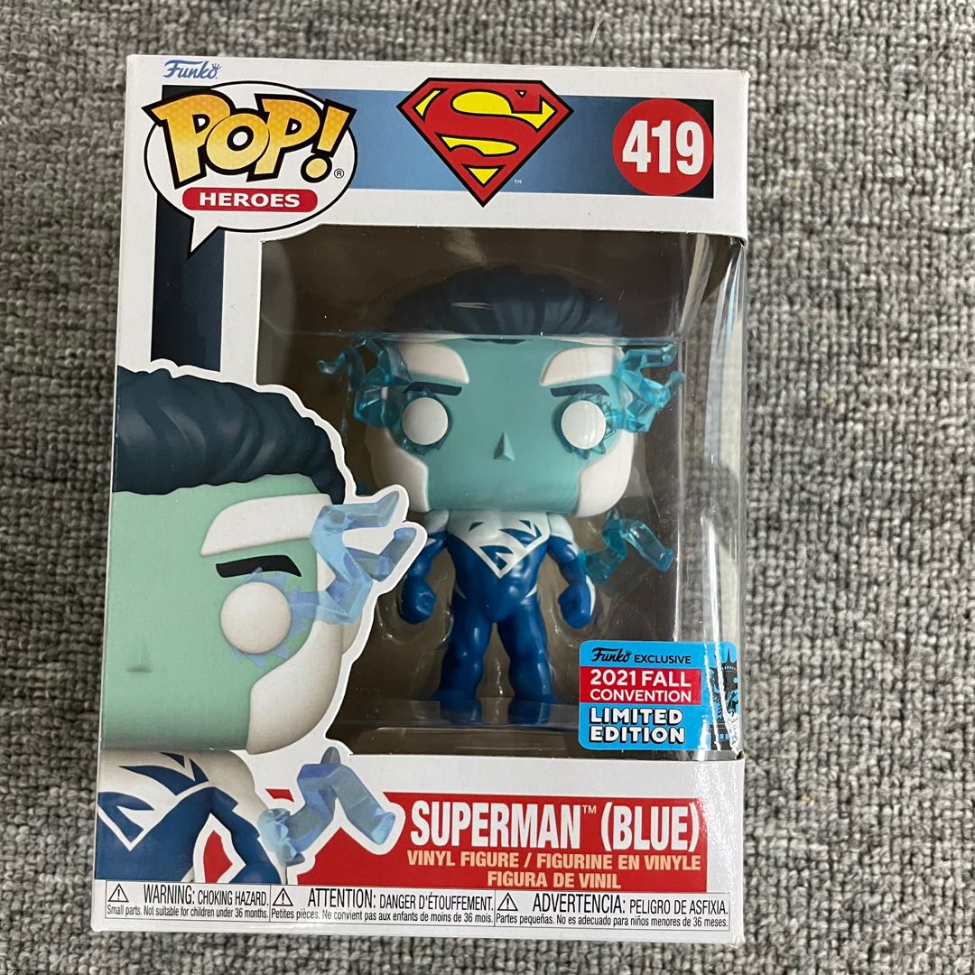 全新現貨 Funko Pop! SUPERMAN (BLUE) DC Comics 超人 Superman 2021 FALL ...