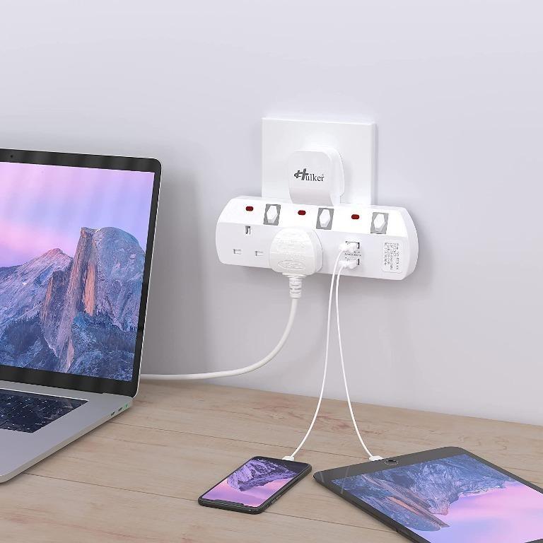 [ INSTOCK ] Hulker Plug Extension, Multi Plug Socket Extensions 2 Way ...