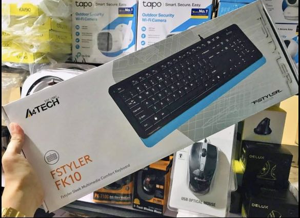 A4Tech Fstyler FK10 Keyboard USB Blue, Computers & Tech, Parts & Accessories, Computer Keyboard ...