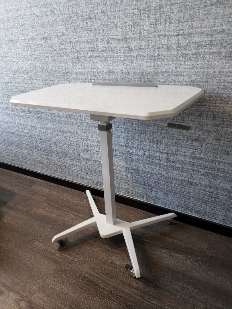 Adjustable mobile table, Furniture & Home Living, Furniture, Tables ...