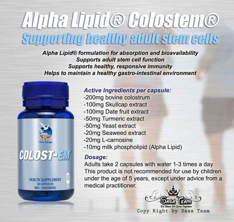 Alpha Lipid Colostem, Health & Nutrition, Health Supplements, Vitamins ...