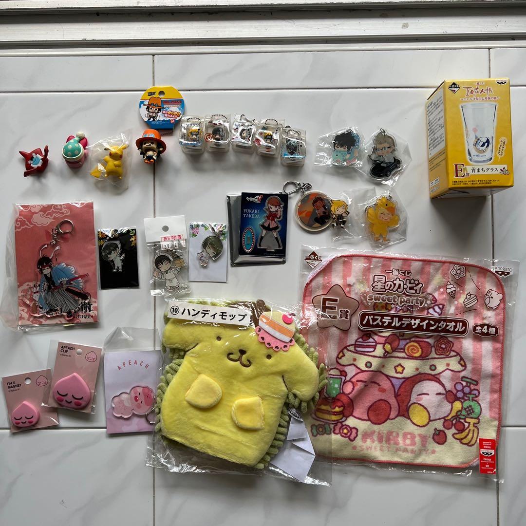 Assorted Anime Merch naruto one piece pokemon pikachu ace pompompurin ...
