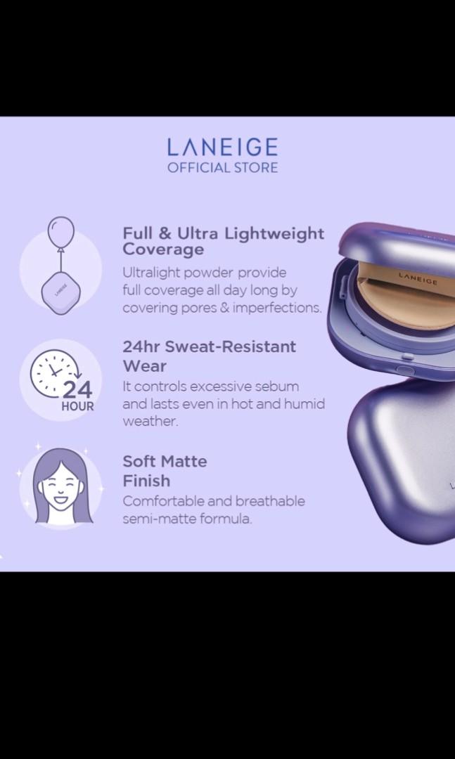 Authentic Laneige LIMITED EDITION pantone purple foundation, Beauty ...