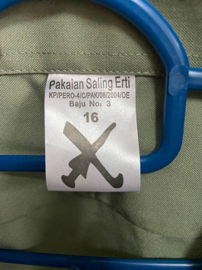 set Uniform askar No.3 sepasang (tentera darat), Men's Fashion, Muslim ...