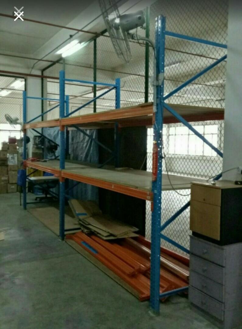 Free ladder Big warehouse rack 20feet x 10.feet height x 4 feet width ...