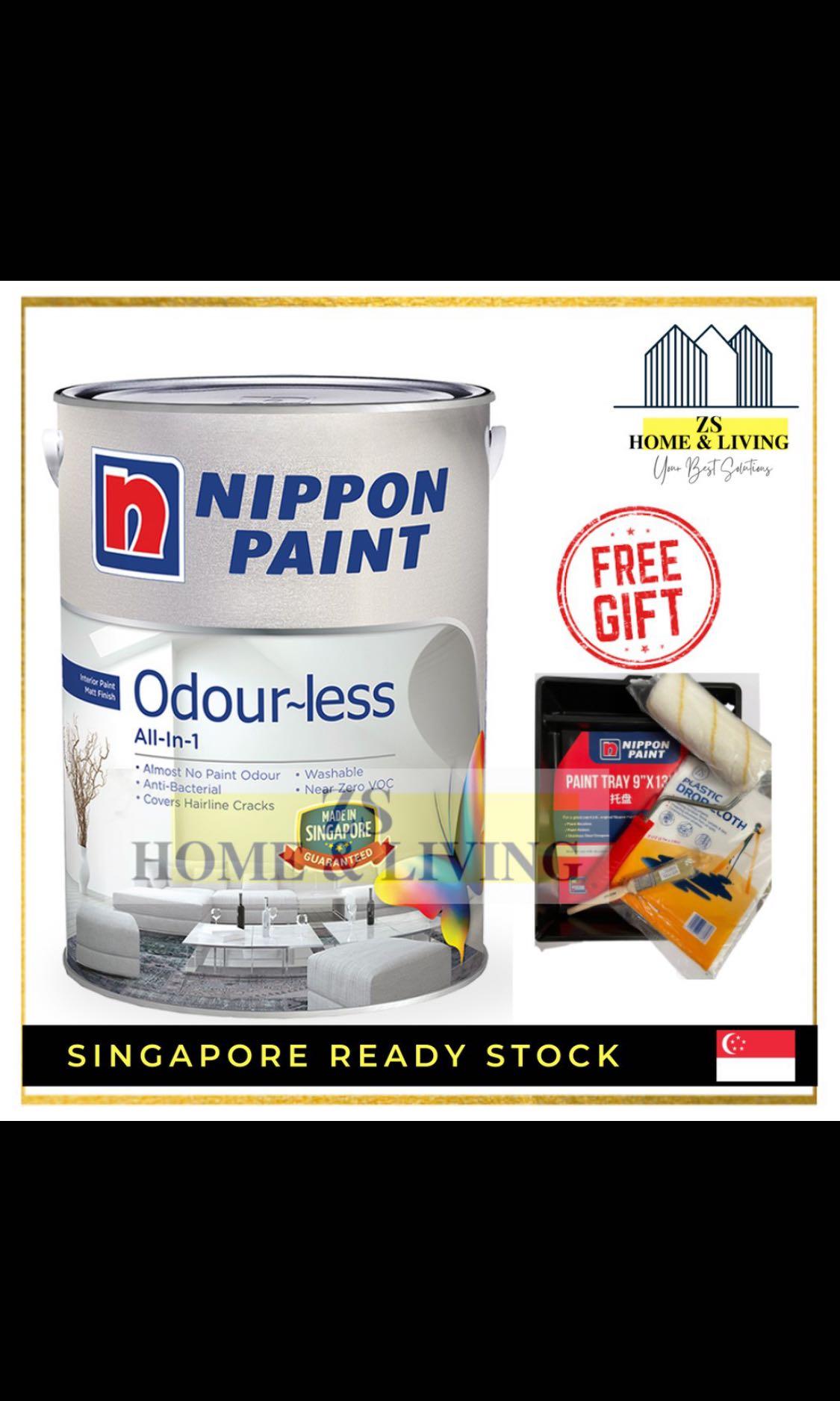 BN 5L Odourless Nippon Paint, Furniture & Home Living, Home Decor ...