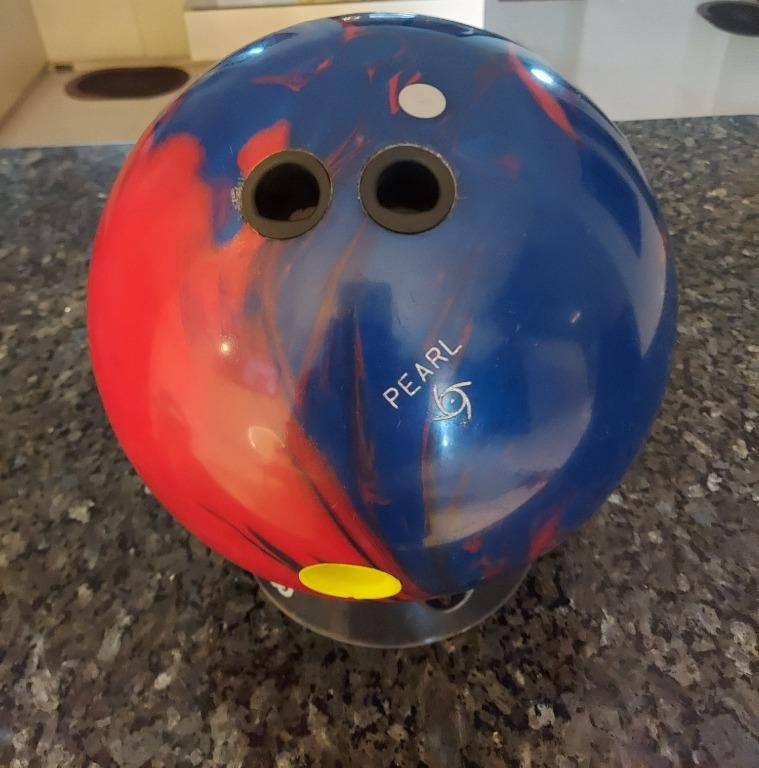 Bowling Ball Storm Axiom Pearl Reactive ball 14.2 lbs, Sports Equipment ...