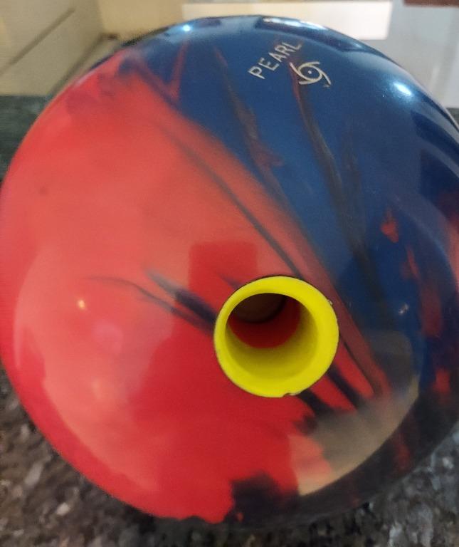 Bowling Ball Storm Axiom Pearl Reactive ball 14.2 lbs, Sports Equipment ...