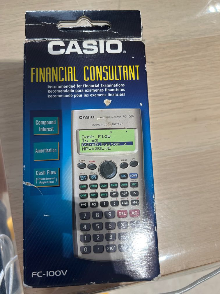 Casio Financial calculator FC 100V, Hobbies & Toys, Stationery & Craft ...